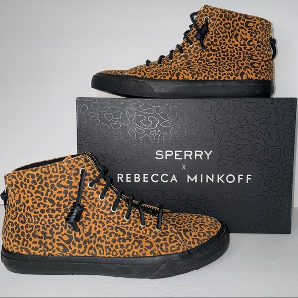 Sperry | Shoes | Nwb Sperry X Rebecca Minkoff High Top Leopard Sneakers | Poshmark